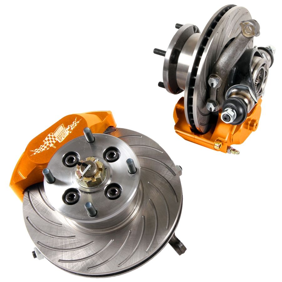 Mini Vented 8.4'' Disc Drive Assembly Alloy Hubs and Flanges - Orange ...