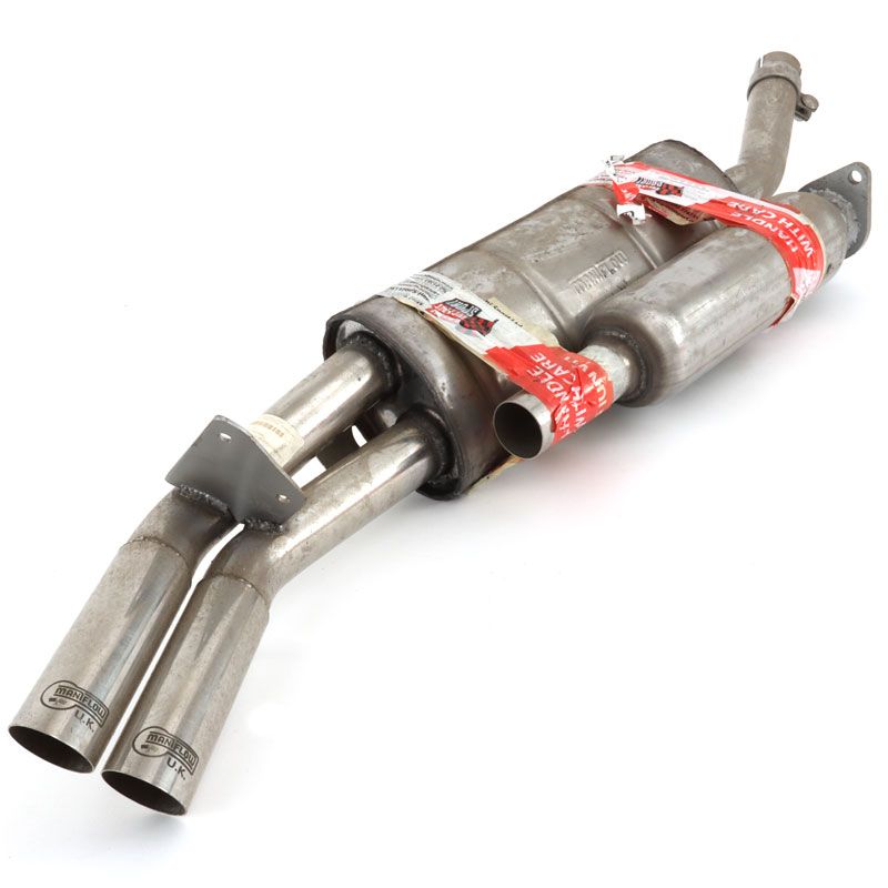 Maniflow Twin 2'' DTM Side Exit Exhaust for Carb 90-94 Classic Mini ...